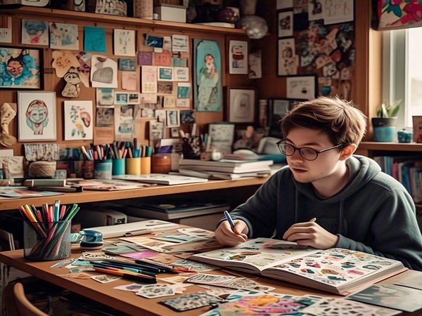 Tips Menghias dengan Warna dan Bentuk Menarik Buku Jurnal - Ide Kreatif